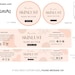 Editable Rose Gold Cosmetic Label Template Body Butter, Dropper Labels ...