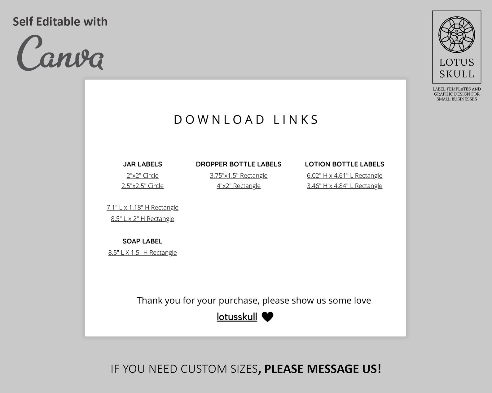 Editable Rose Label Template Skincareproduct Labelsbody - Etsy