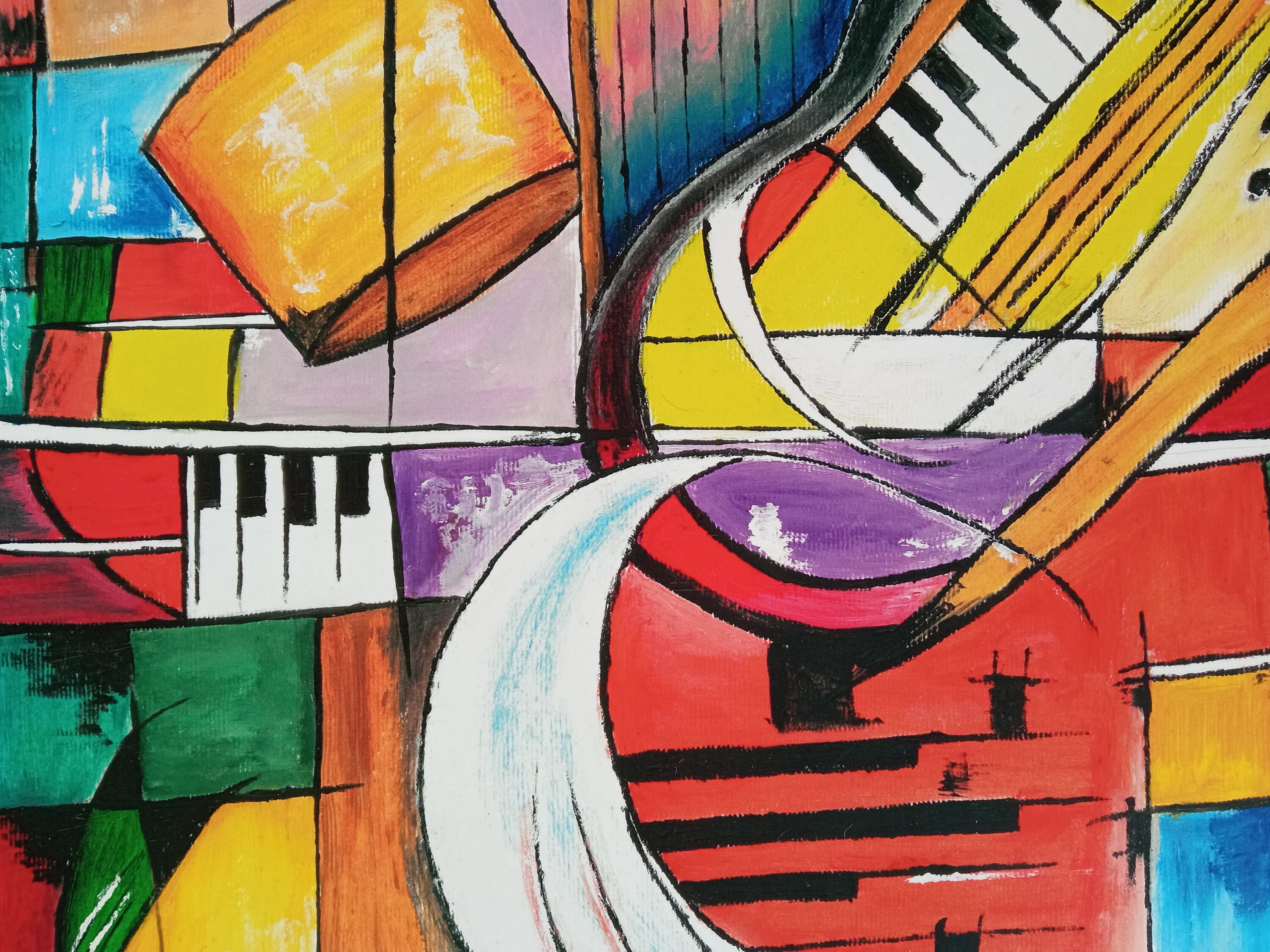 Abstract Art Musical Instruments