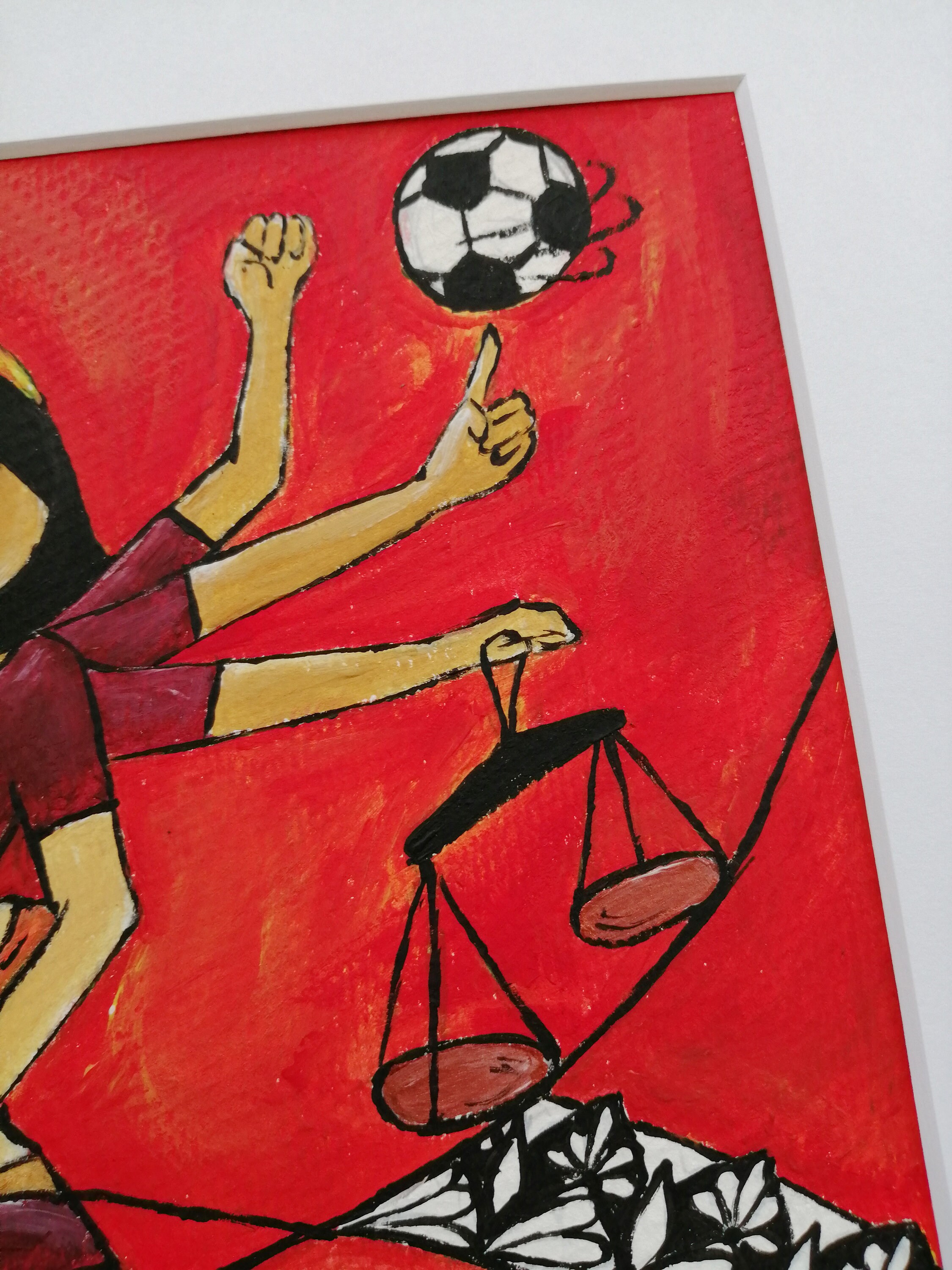 Original Hindu Goddess Painting, Indian Folk Art, Women Empowerment ...