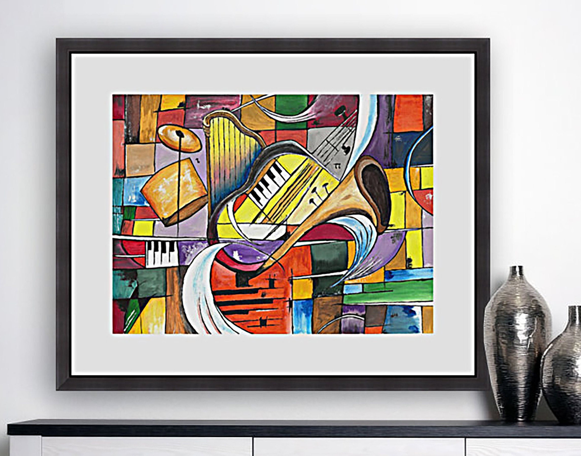 Abstract Art Musical Instruments