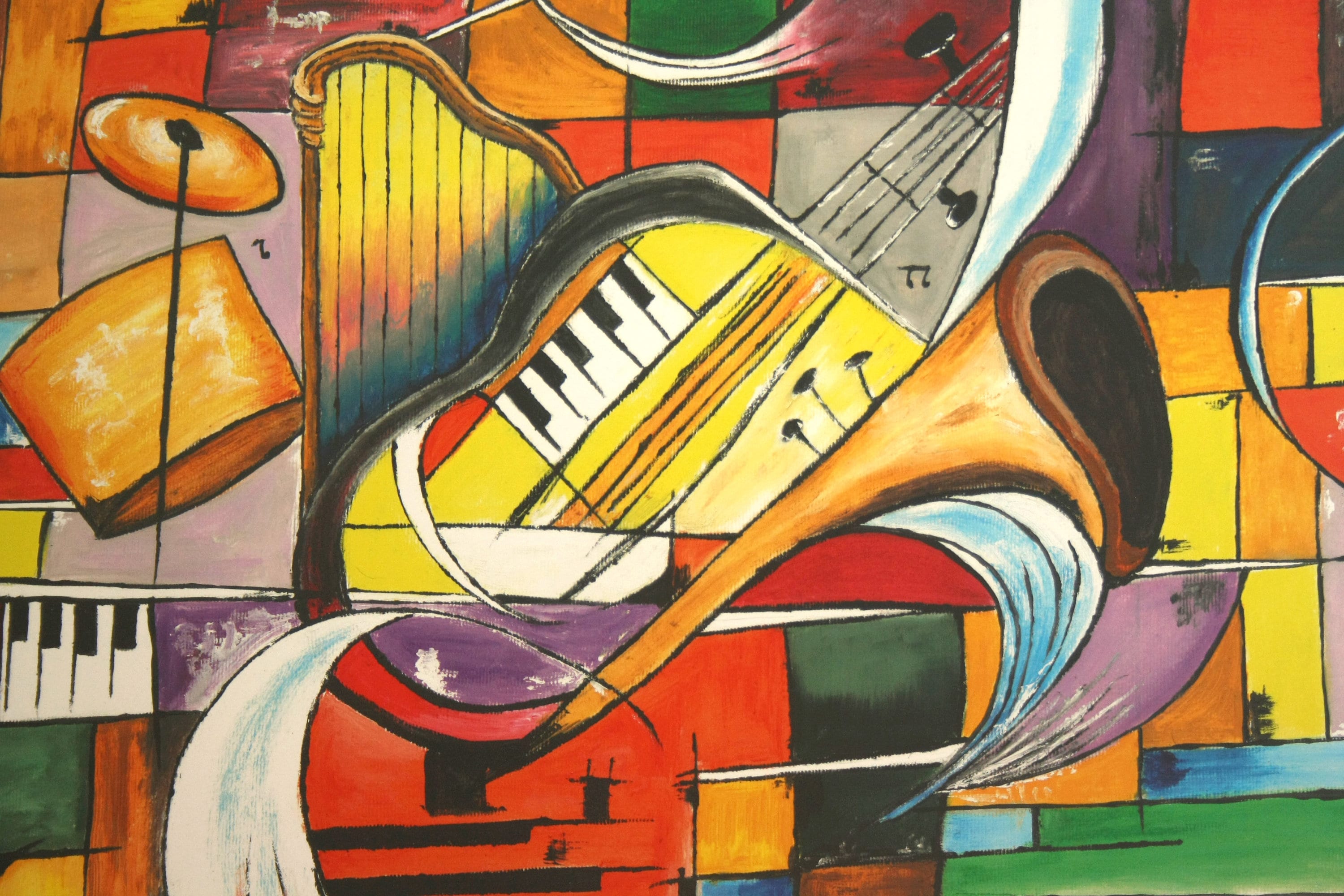 Abstract Art Musical Instruments