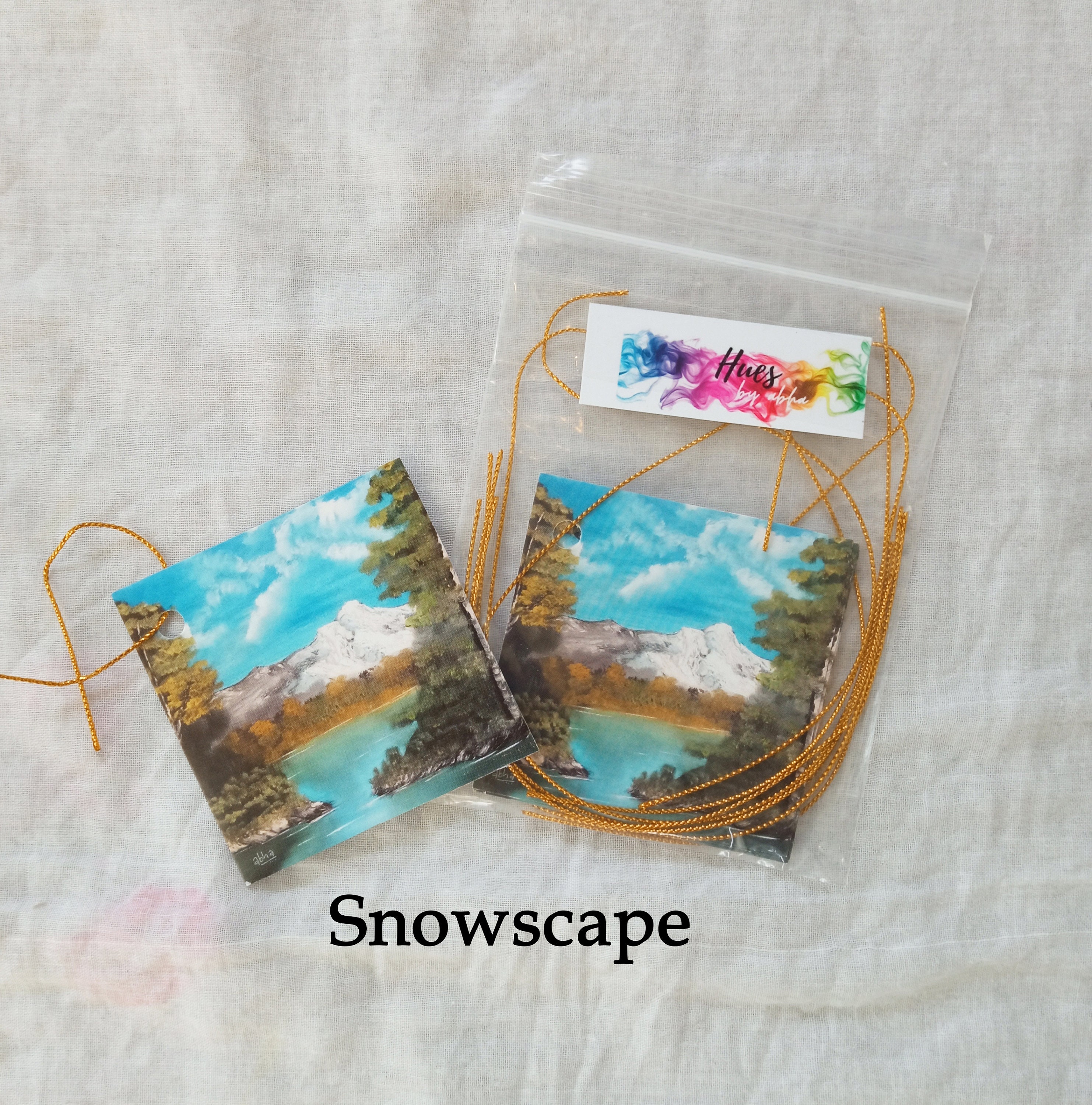 Landscape Painting Print Gift Tags Pack of 10 Original Art - Etsy