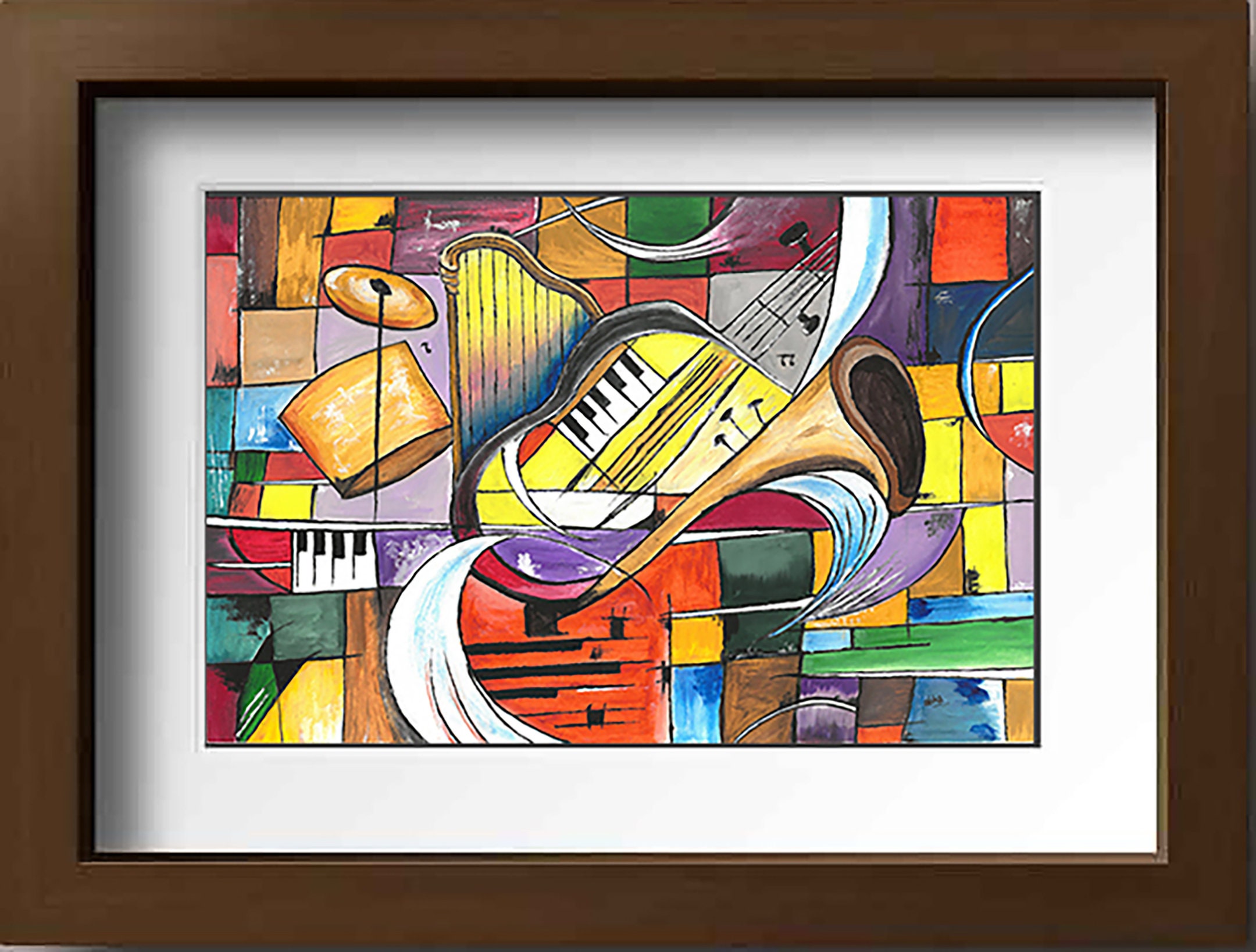 Abstract Art Musical Instruments