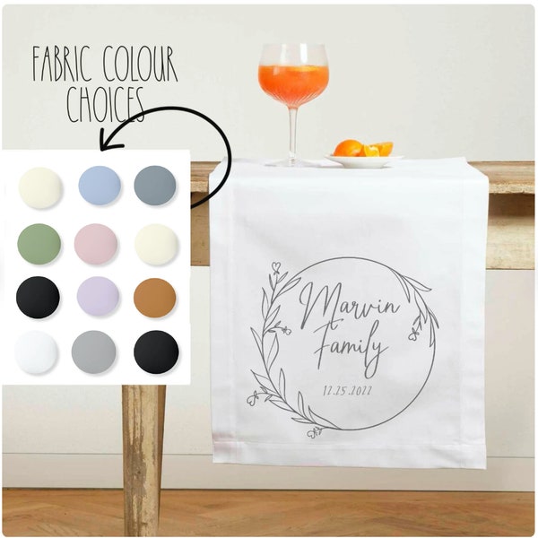 Custom Table Runner With Logo - Etsy