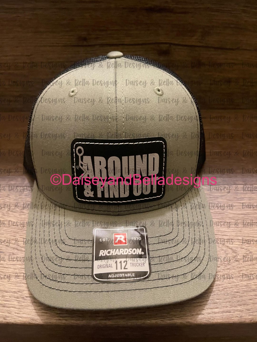 F Around and Find Out- Leather Patch Trucker Hat- RICHARDSON 112 Snap ...