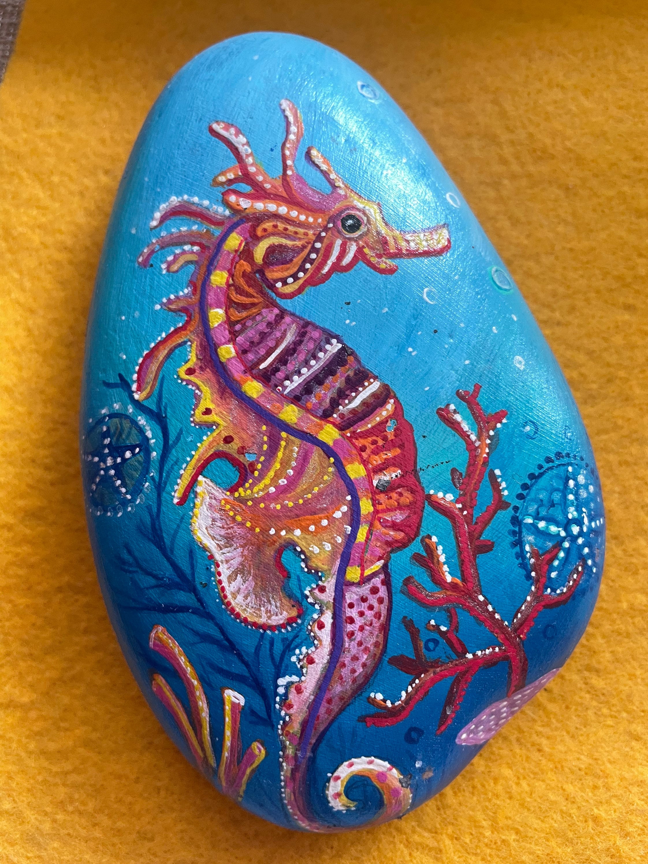 Painted Rocks, Lake Ontario Original Unique Painted Rocks,decorative ...