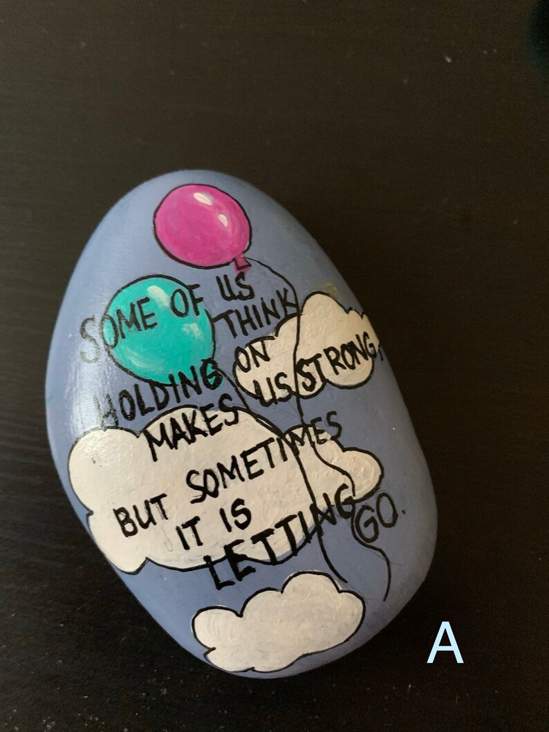 Inspirational Quotes Painted Rock/hand Painted Lake Rock: Some - Etsy