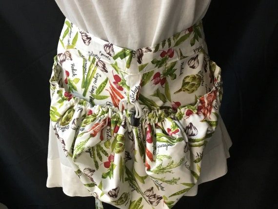 Gathering apron Harvesting apron Garden apron Basket apron | Etsy