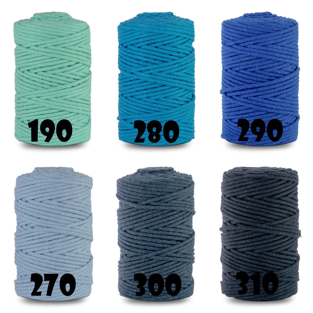 5mm/100m Cotton/polyester Cord Crochet Cord Macrame Cord - Etsy New Zealand