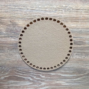 Felt Base, Bag Basket,hole 9mm, Felt Crochet Base for Bag, or Basket ...