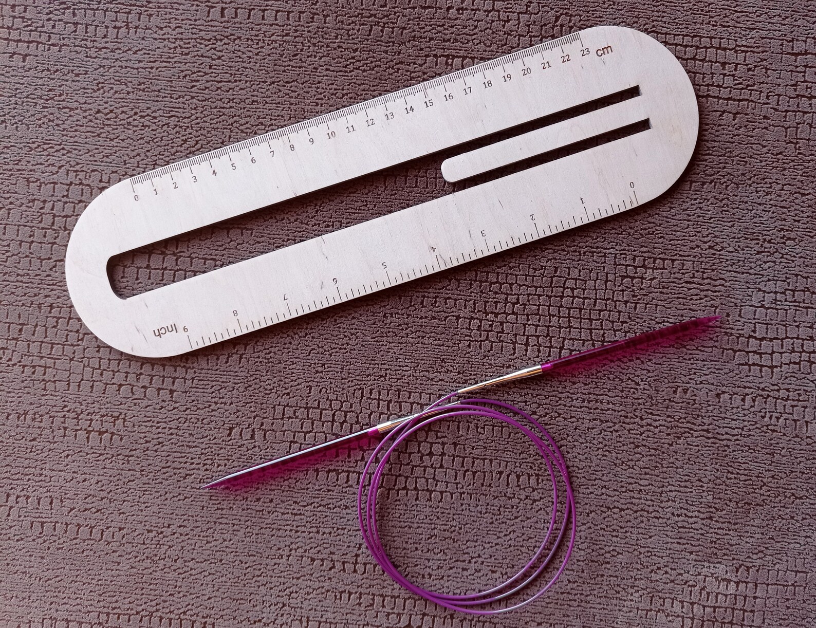 Wooden Jacquard Ruler Diagram Reading Aid Knitting Ruler - Etsy