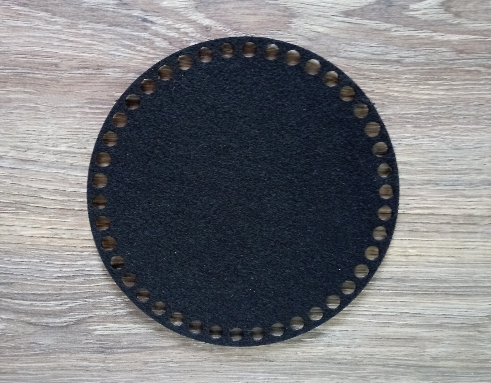 Black Felt Base Bag Baskethole 9mm Felt Crochet Base for - Etsy