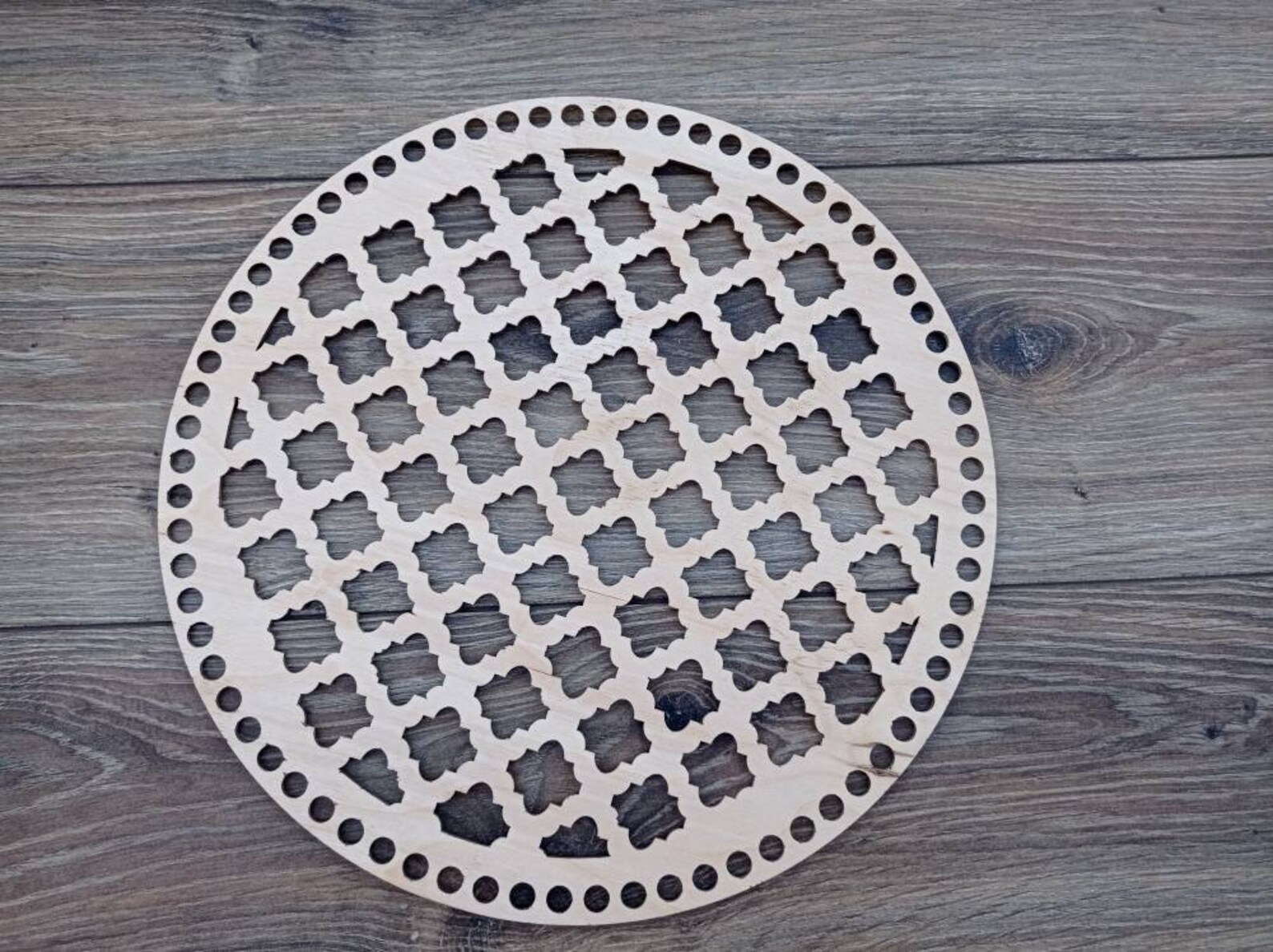 Wooden Round Bottoms for Craft DIY Wood Base Rochet - Etsy