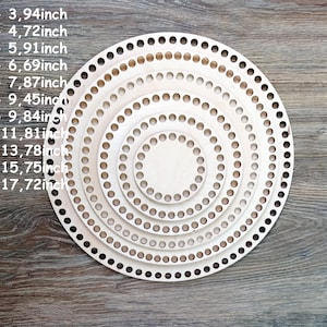 Wooden Round Bottoms for Craft DIY, Wood Base, Rochet Base,wooden Base ...