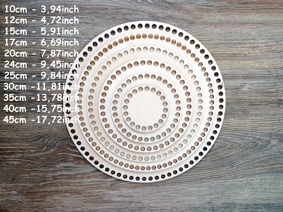 Wooden Round Bottoms for Craft DIY Wood Base Rochet - Etsy