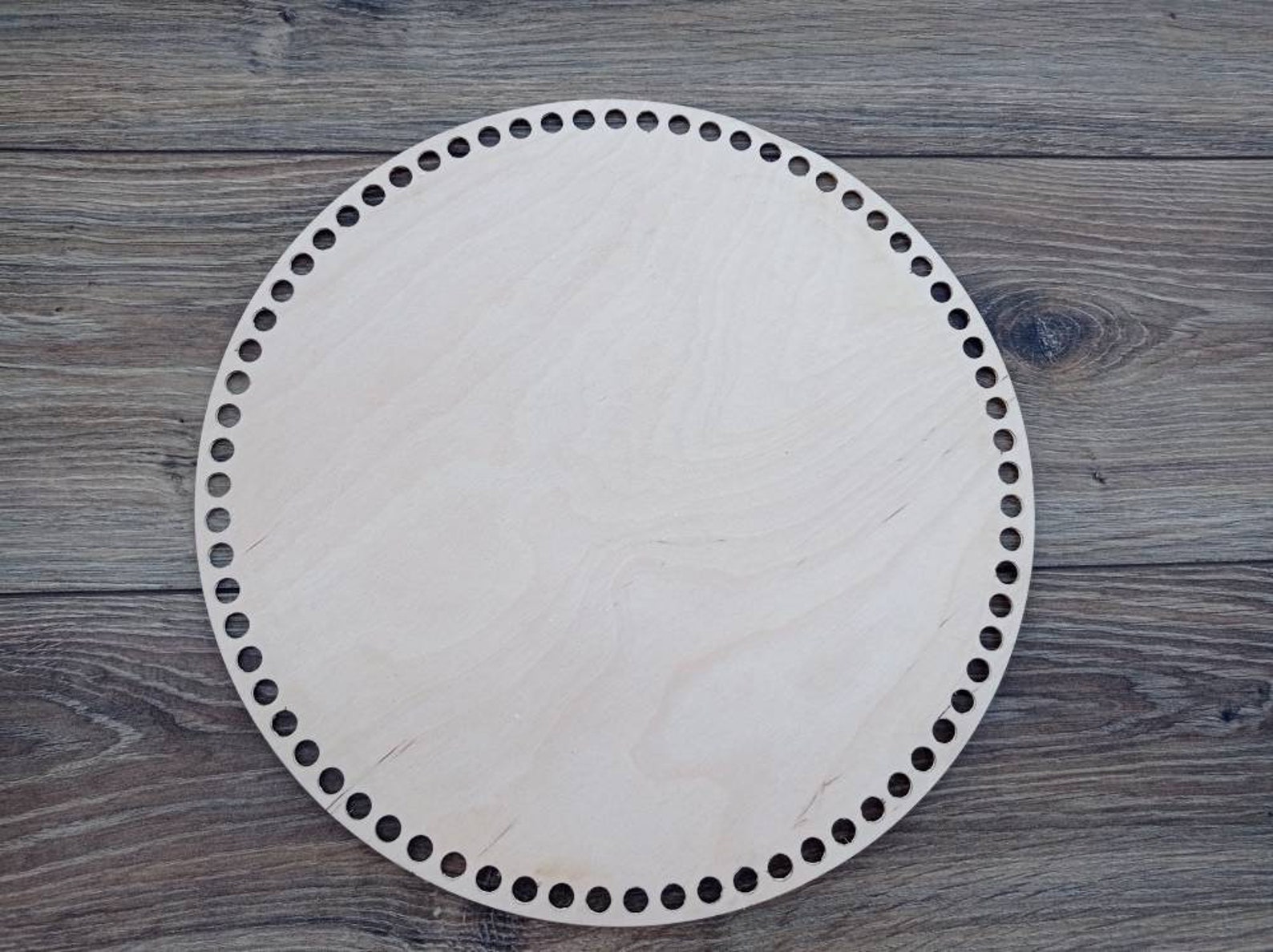 Wooden Round Bottoms for Craft DIY Wood Base Rochet - Etsy