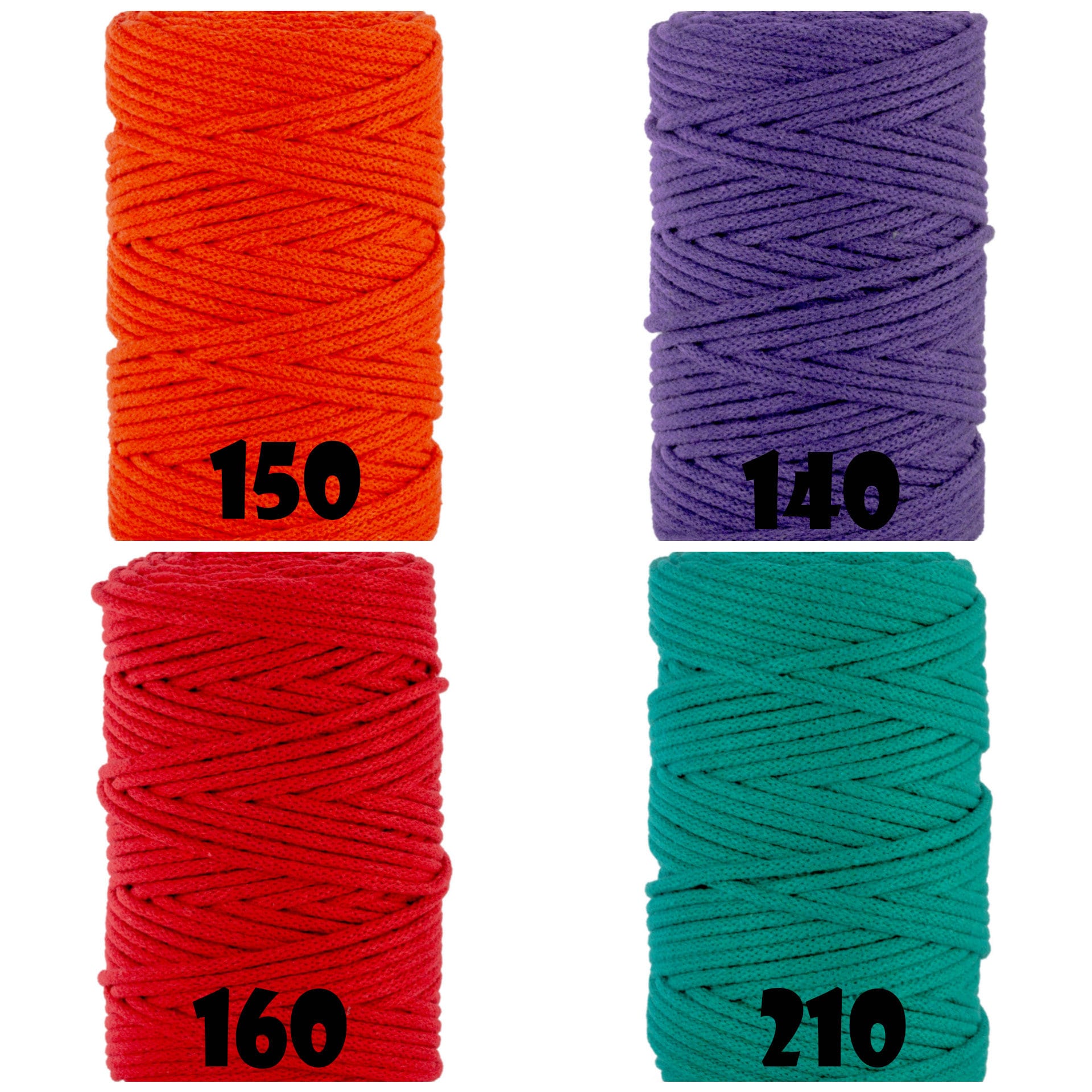 Cotton Cord 5mm/100m/100% Macrame Cord Crochet Cord Yarn - Etsy