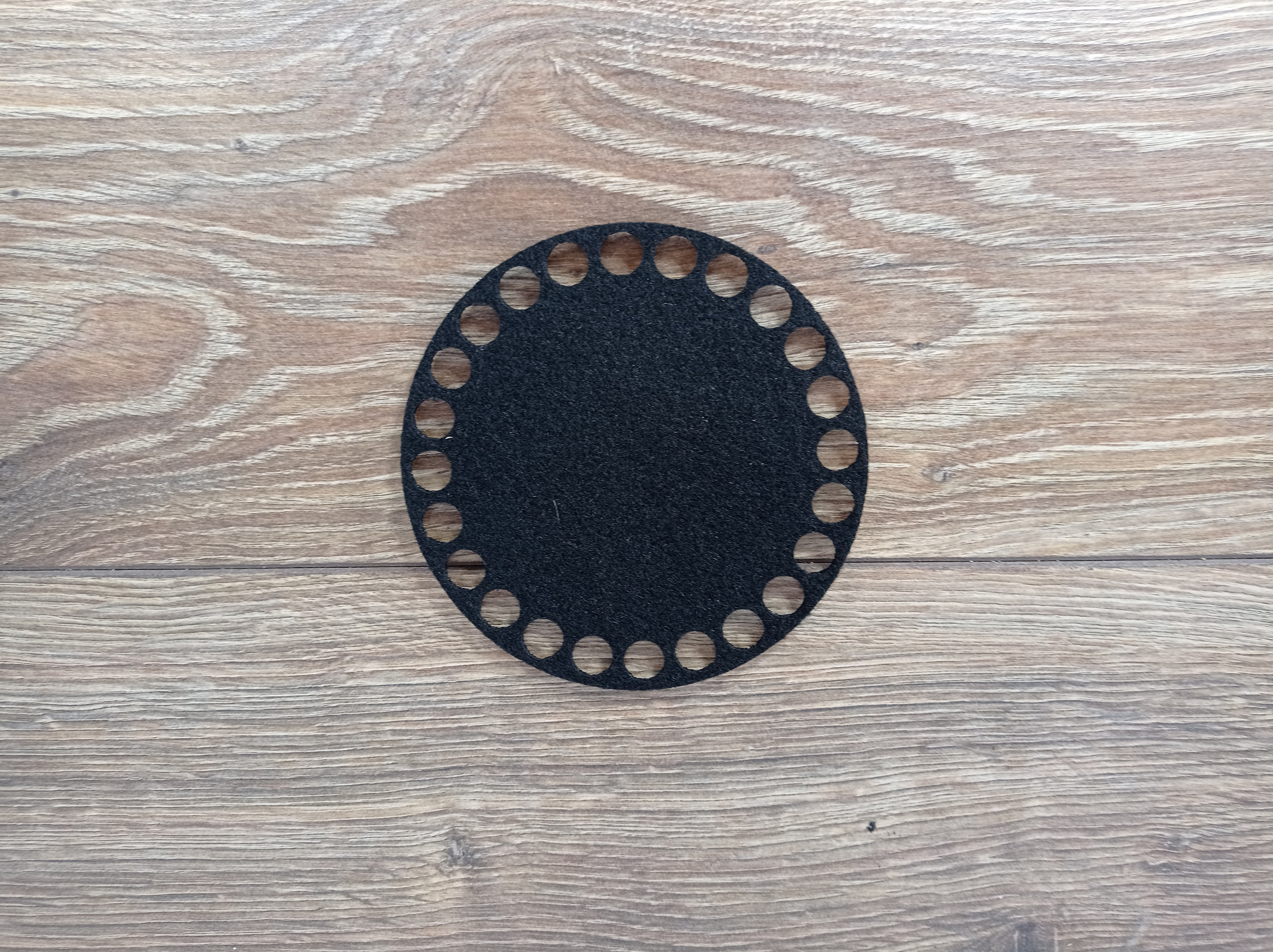 Black Felt Base Bag Baskethole 9mm Felt Crochet Base for - Etsy