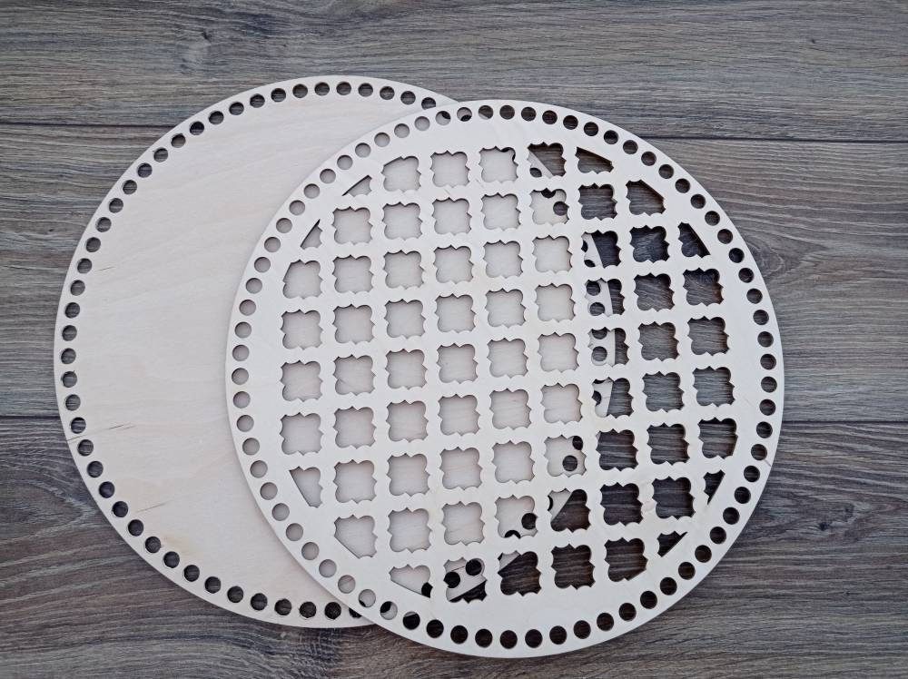 Wooden Round Bottoms for Craft DIY Wood Base Rochet - Etsy