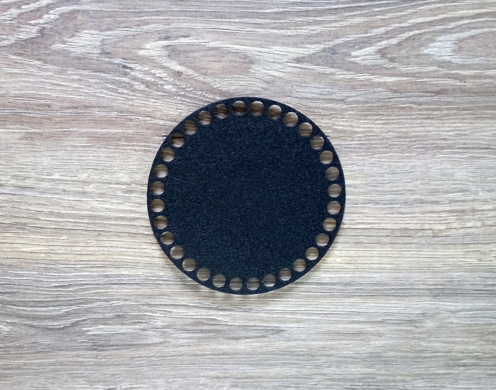 Black Felt Base Bag Baskethole 9mm Felt Crochet Base for - Etsy