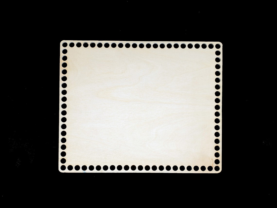 Wooden rectangle bottoms for Craft DIY Wood base Crochet - Etsy Polska