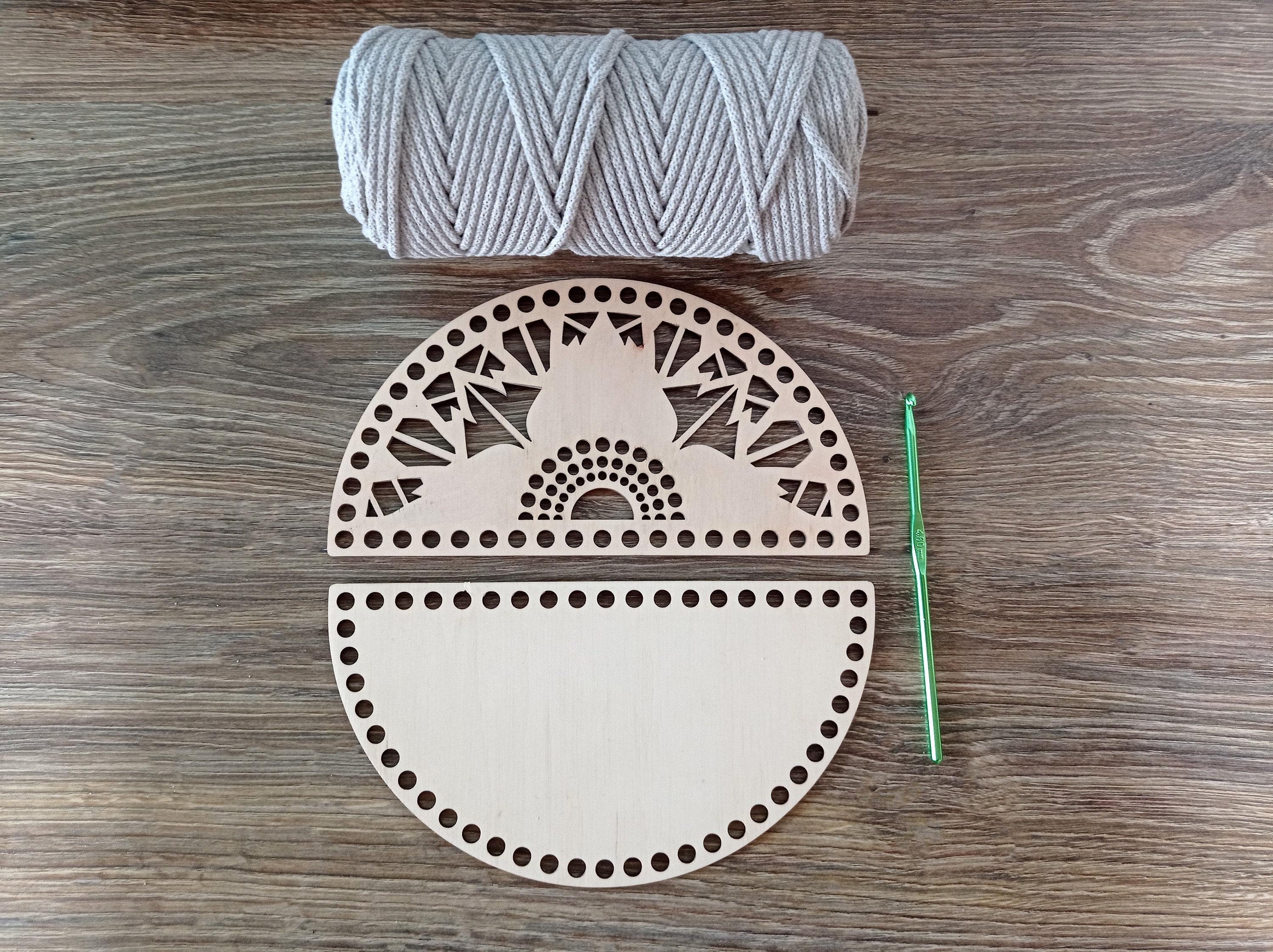Wooden Semicircle Bottoms for Craft DIY Wood Base Rochet - Etsy