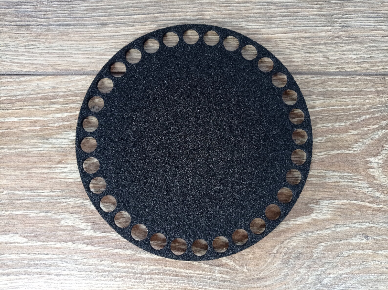 Black Felt Base Bag Baskethole 9mm Felt Crochet Base for - Etsy