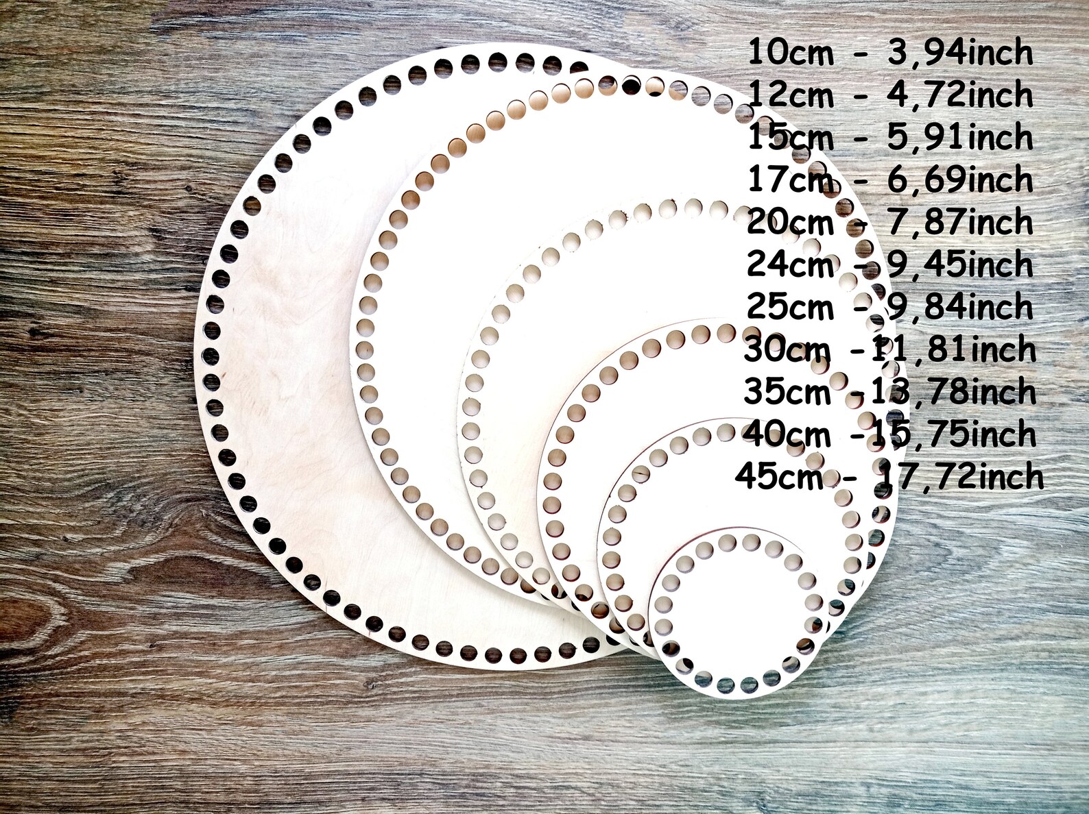 Wooden Round Bottoms for Craft DIY Wood Base Rochet - Etsy