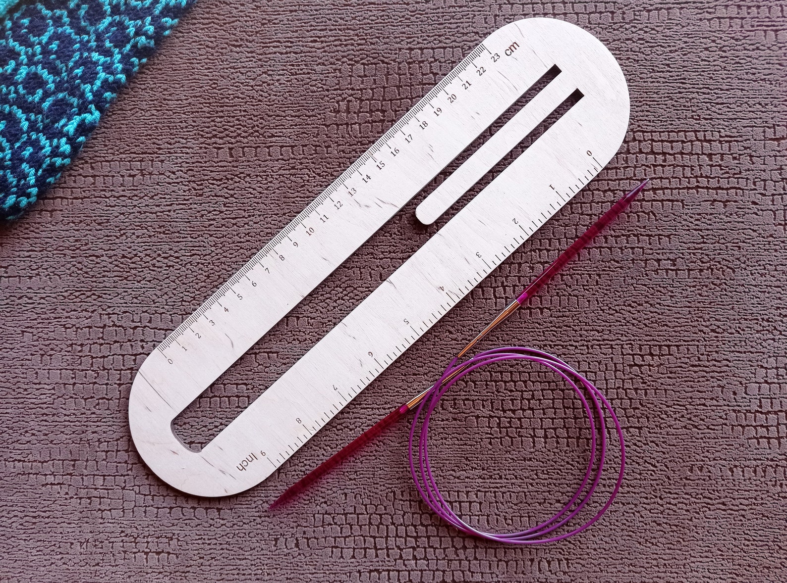 Wooden Jacquard Ruler Diagram Reading Aid Knitting Ruler - Etsy