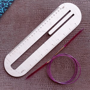Wooden Jacquard Ruler, Diagram Reading Aid, Knitting Ruler, Tool for ...