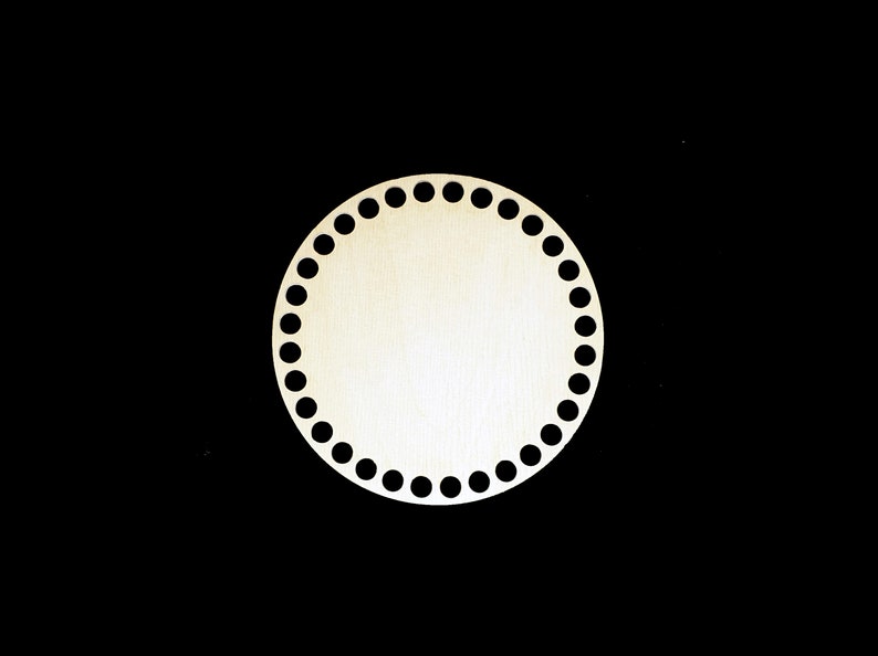 Wooden Round Bottoms for Craft DIY Wood Base Rochet - Etsy