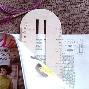 Wooden Jacquard Ruler, Diagram Reading Aid, Knitting Ruler, Tool for ...