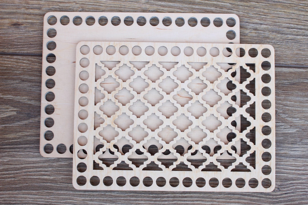 Wooden Rectangle Bottoms for Craft DIY, Wood Base, Crochet Basket Base ...