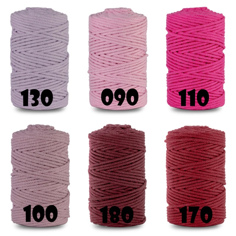 5mm/100% Cotton Cord 100m Macrame Cord Crochet Cord Yarn - Etsy