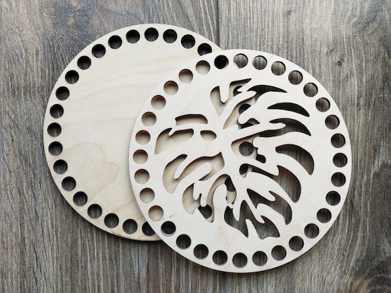 Wooden Round Bottoms for Craft DIY Wood Base Crochet Basket - Etsy