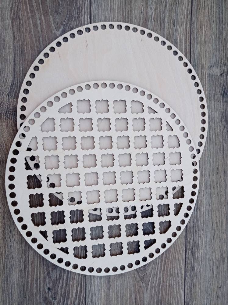 Wooden Round Bottoms for Craft DIY Wood Base Rochet - Etsy