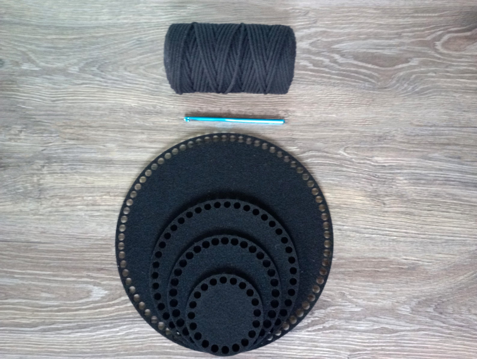 Black Felt Base Bag Baskethole 9mm Felt Crochet Base for - Etsy