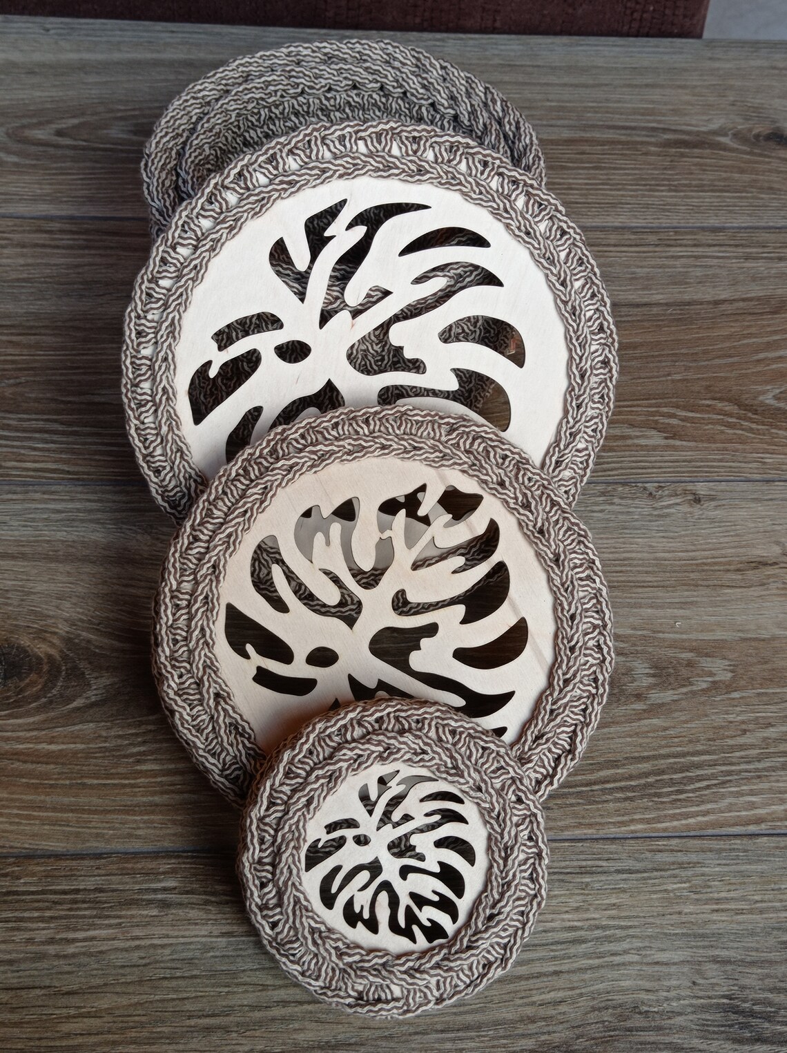 Wooden Round Bottoms for Craft DIY Wood Base Rochet - Etsy