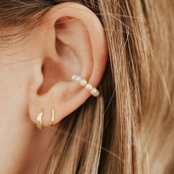 Pearl Ear Cuff - Etsy