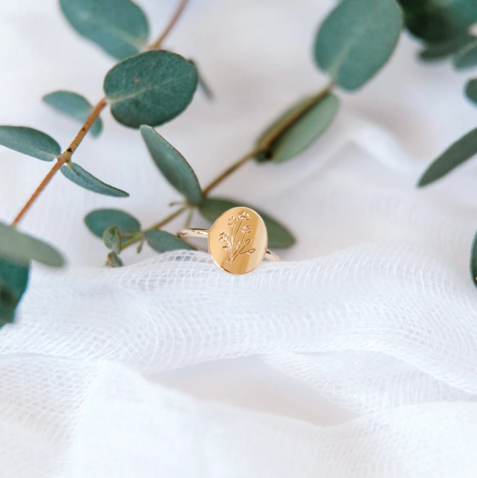 Wildflower Ring 18k Gold Plated Spring Ring Summer Ring | Etsy