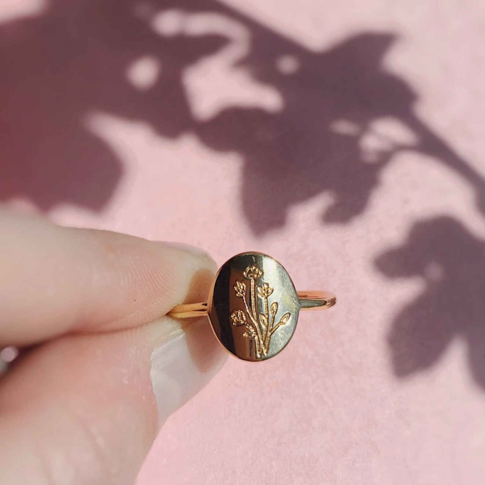 Wildflower Ring 18k Gold Plated Spring Ring Summer Ring | Etsy