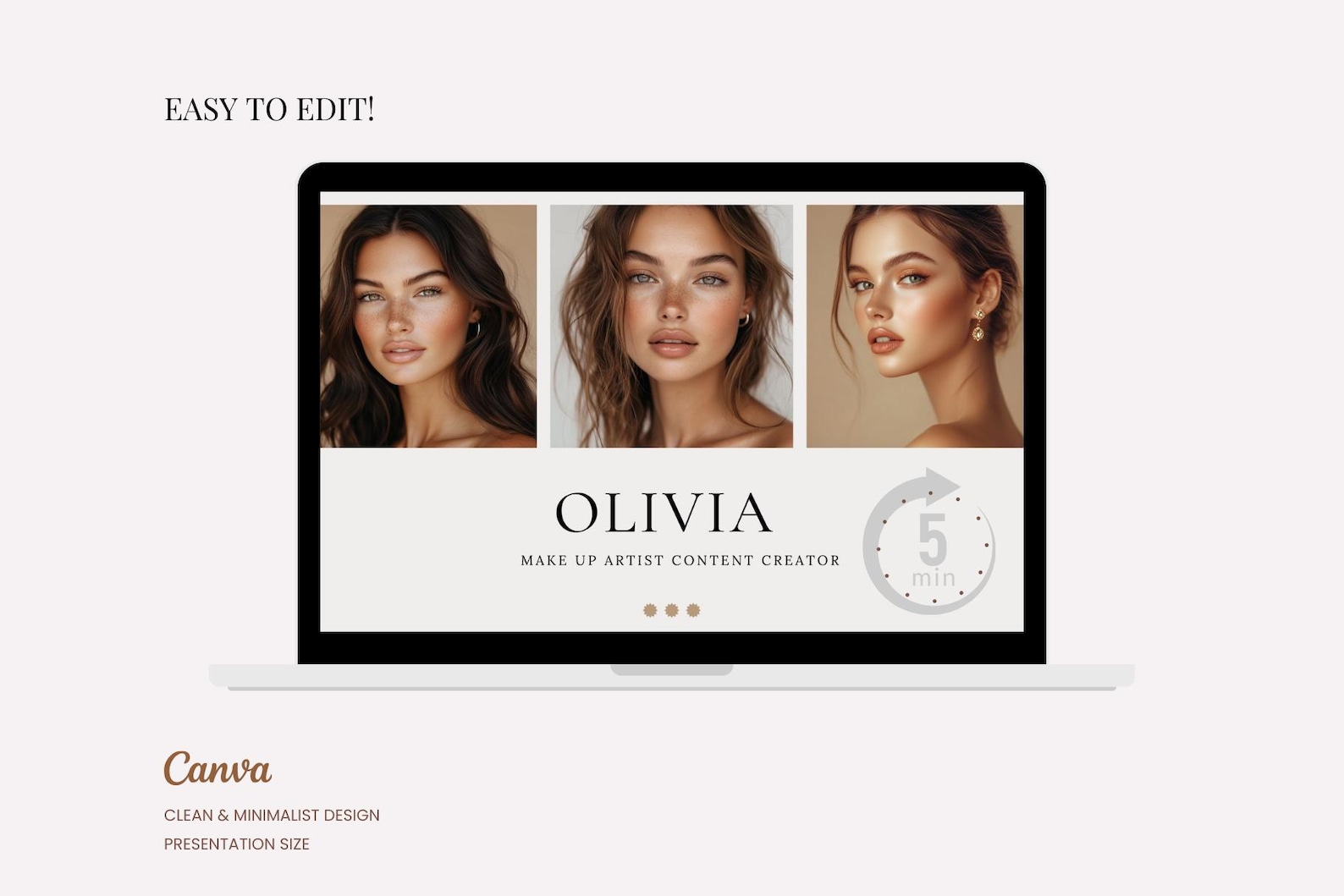 Elegant Canva Makeup Artist Media Kit Template | Beauty Media Kit - Etsy