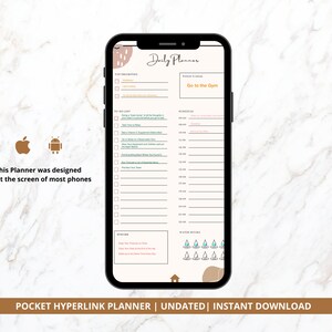 Digital Phone Planner, Digital Pocket Planner, iPhone Digital Planner ...