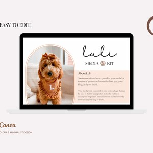 Pet Media Kit, Media Kit, Pet Press Kit, Media Kit Canva Template | 1 ...