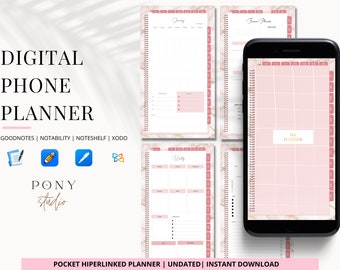 Digital Mobile Planner Digital Pocket Planner iPhone Digital - Etsy