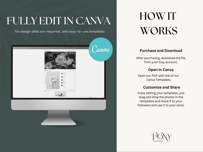 Canva Florist Pitch Deck Template | Elegant Floral Business ...