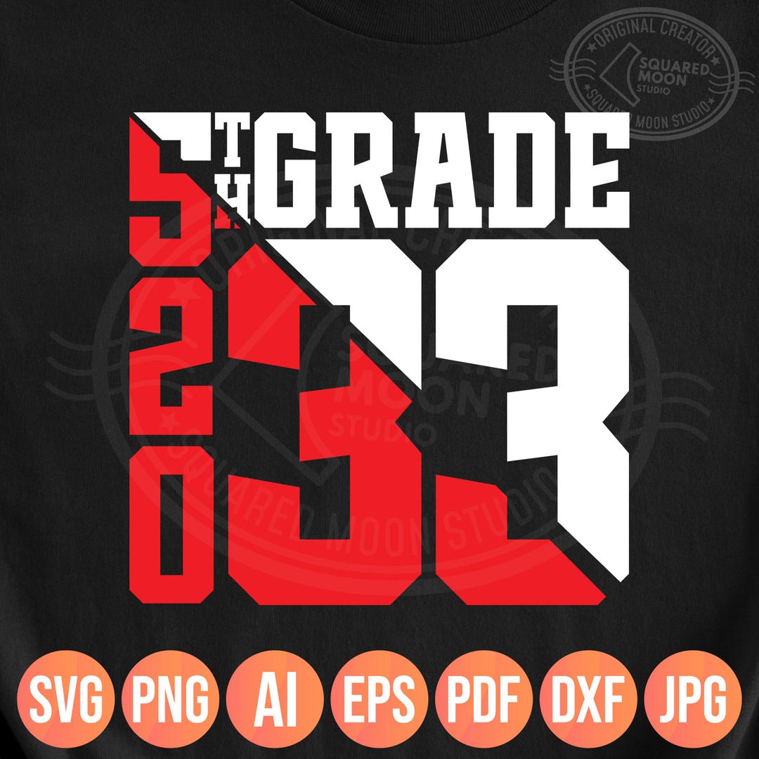5th Grade Graduation SVG: Class of 2033, 2026 Graduate Gift (digital ...