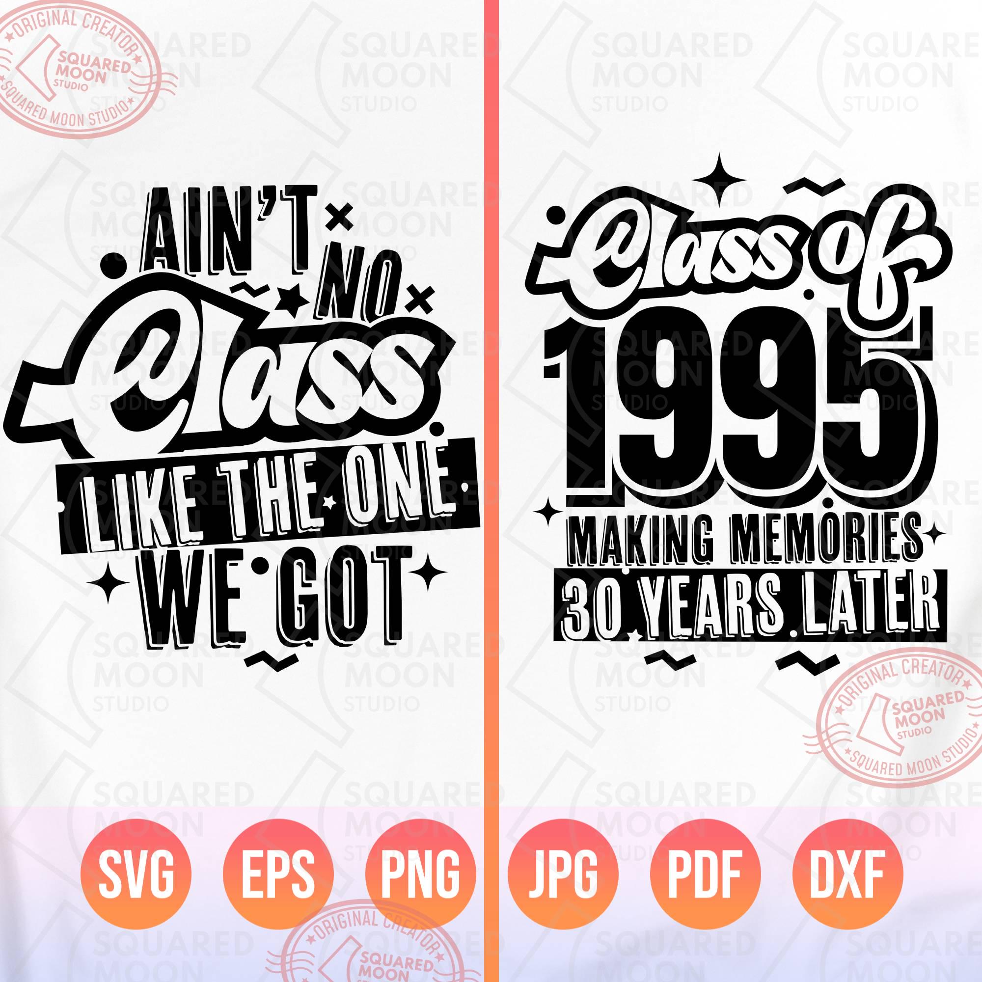 Class Reunion Svg Png, Class of 1995 for 30th Classmates Reunion ...