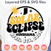 Solar Eclipse Svg Png Retro Groovy Indiana Total Eclipse April 8th ...
